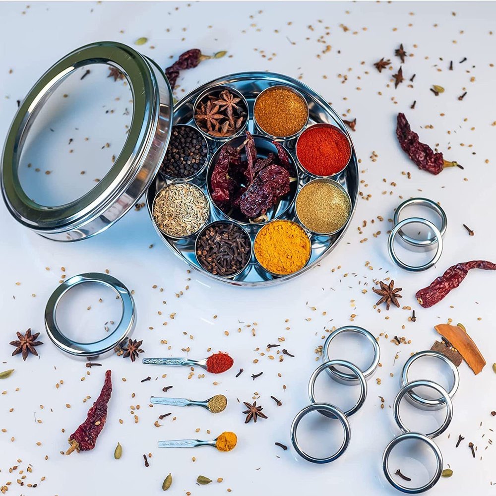 12 in 1 Stainless Steel Masala Box – Activ Life